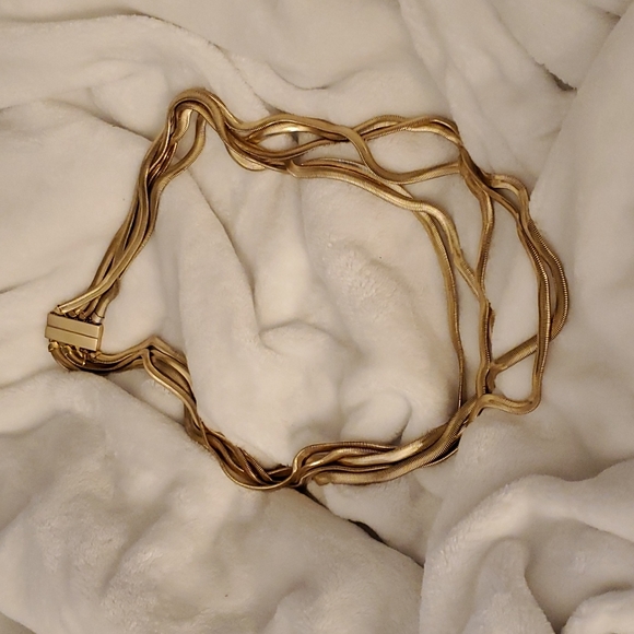 Jewelry | 5 Gold Colored Chains Of Different Lengths | Poshmark
